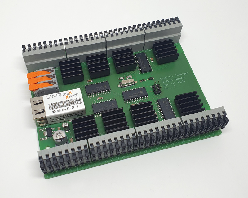 Output Board, Source Type, LAN - Cockpit Concept