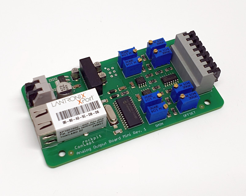 Analog Output Board Mini, LAN - Cockpit Concept